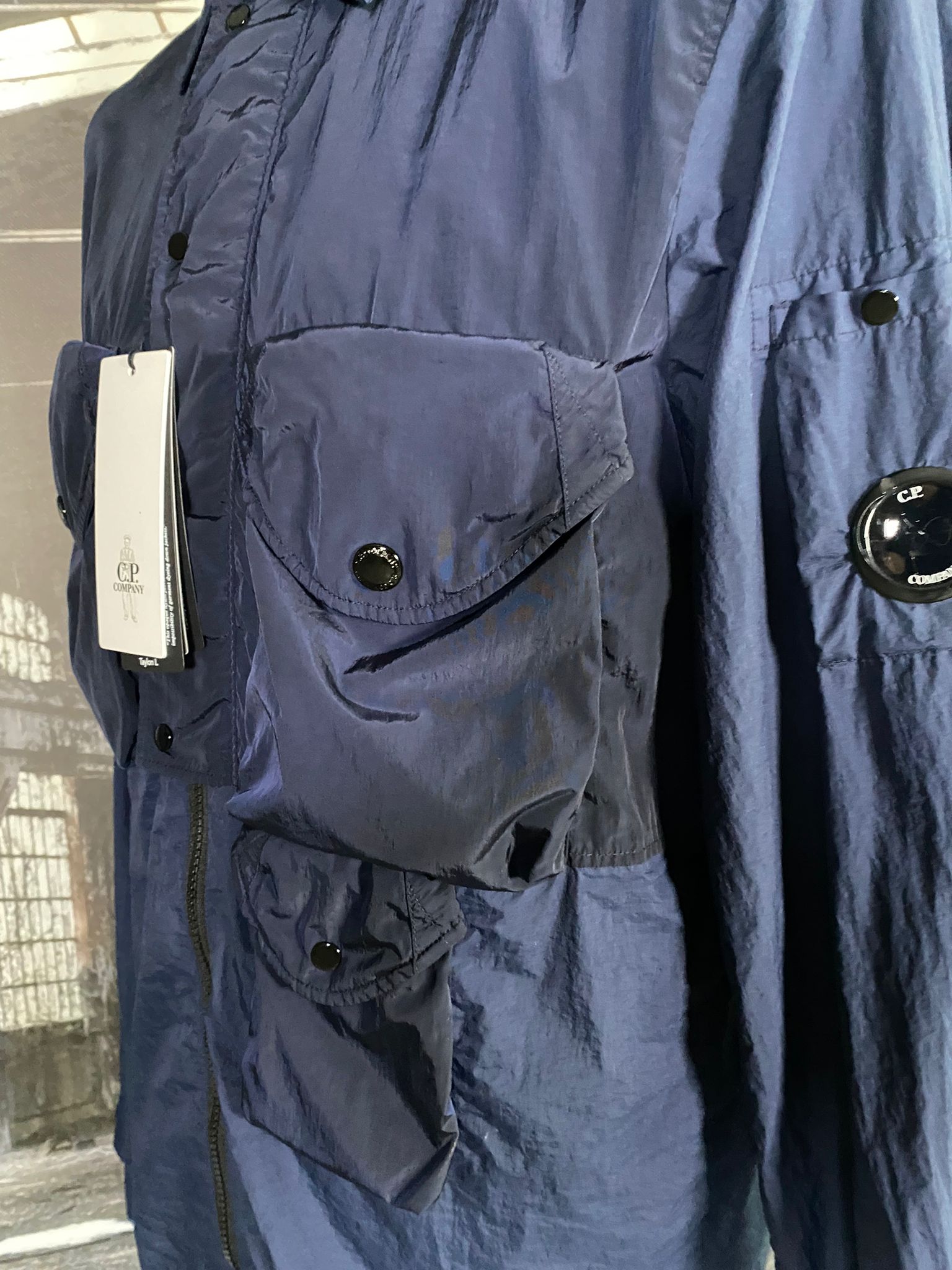 C.P. COMPANY TAYLON L MULTIPOCKET LENS OVERSHIRT - X Clothing