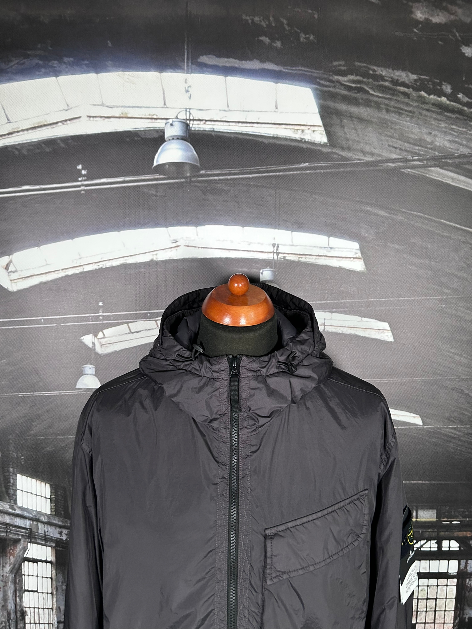 STONE ISLAND GARMENT DYED CRINKLE REPS R -NY WITH PRIMALOFT -TC - X ...