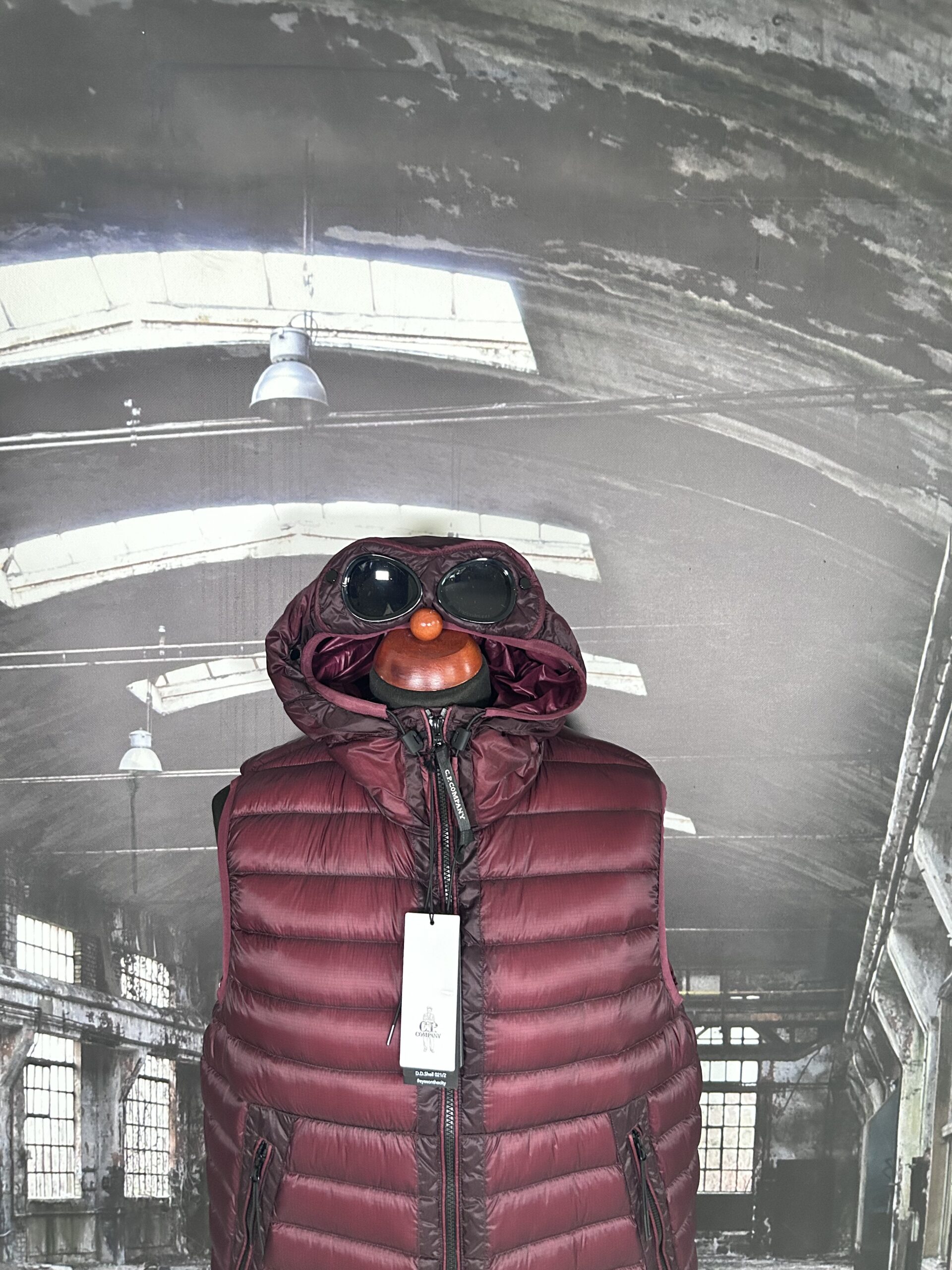 C.P. COMPANY DD SHELL GOGGLE DOWN GILET - X Clothing